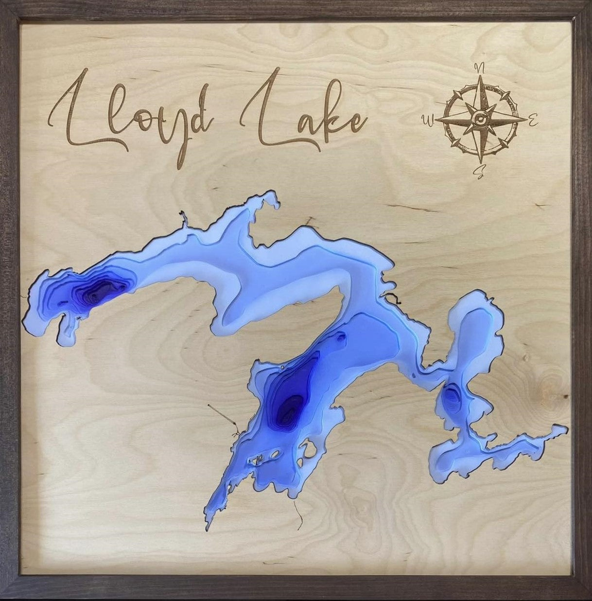 Wood map Lloyd Lake , Saskatchewan – Northern maps