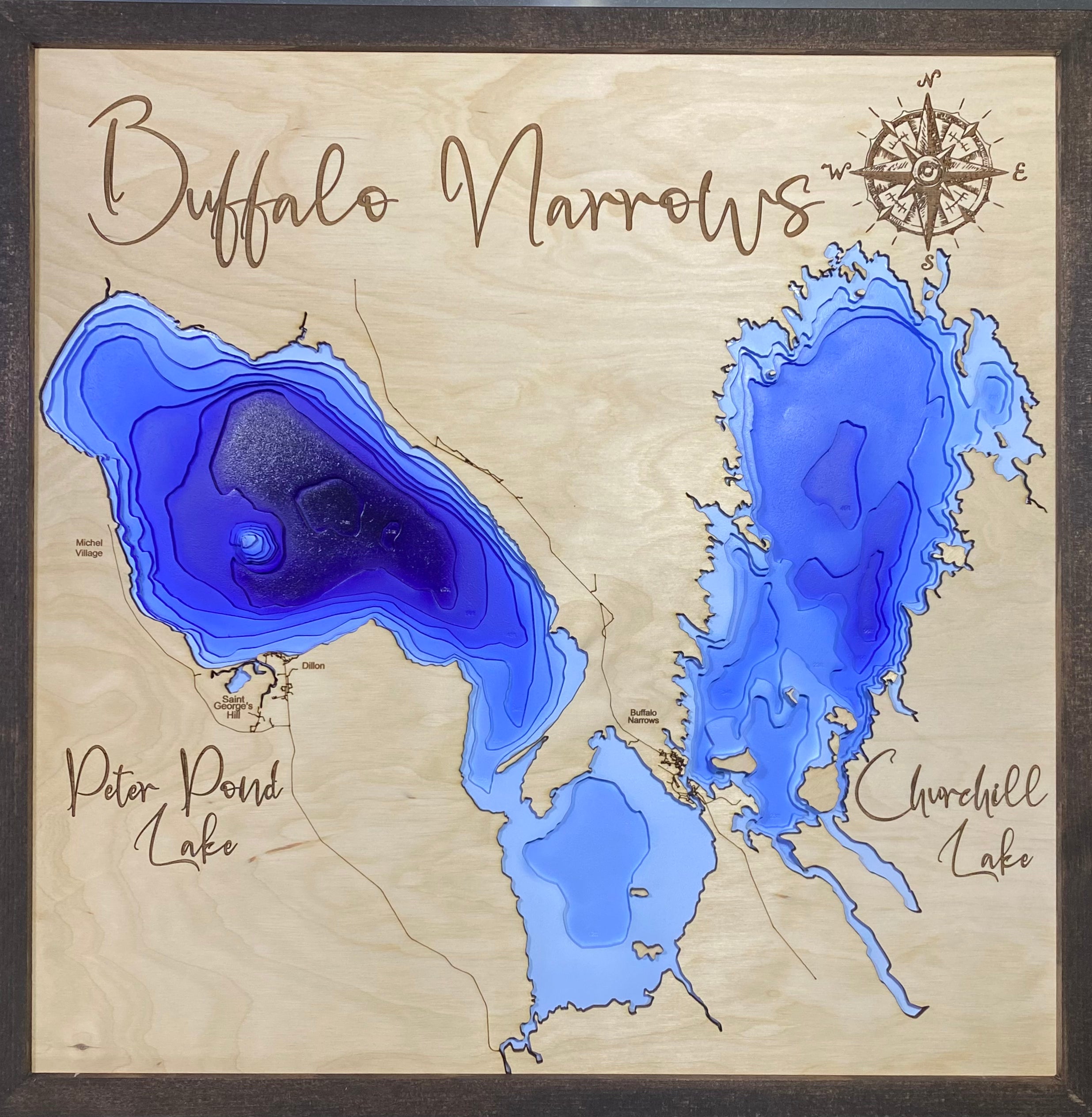 Buffalo Narrows / Peter Pond lake and Churchill lake – Northern maps