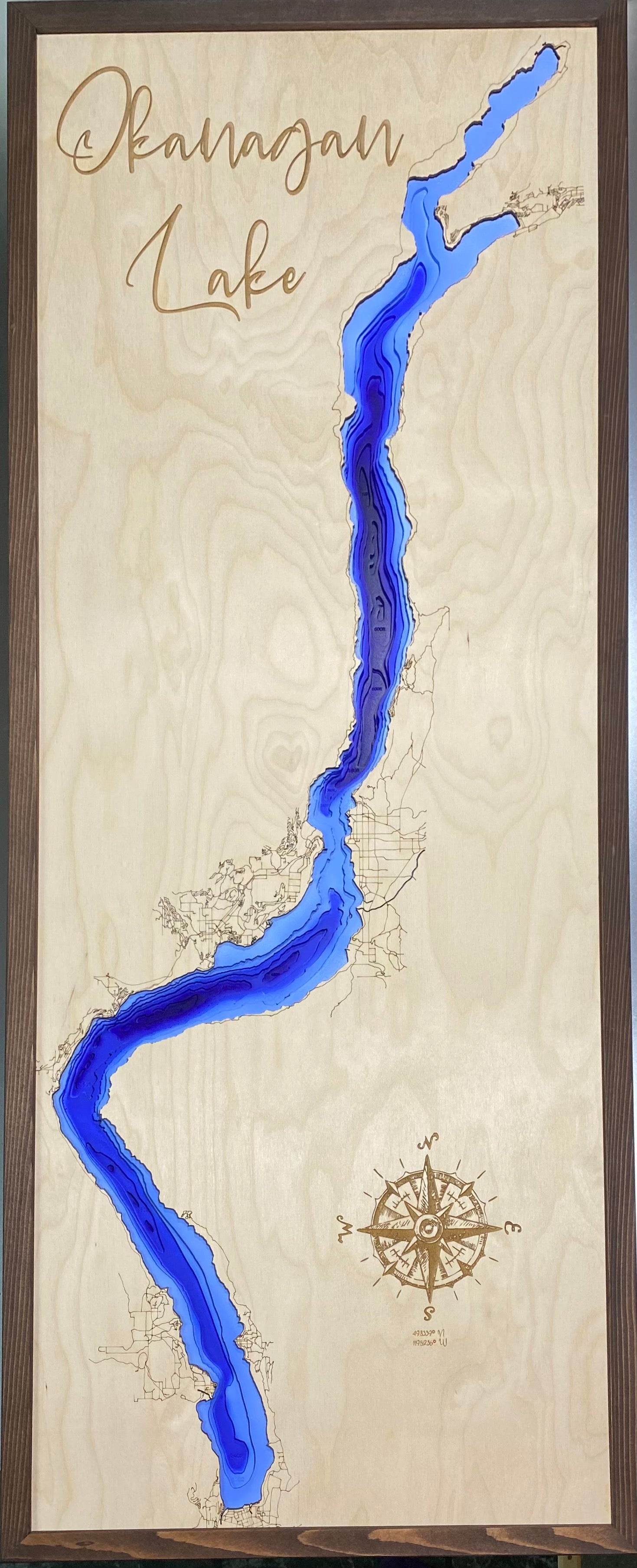 Okanagan Lake, British Columbia – Northern maps
