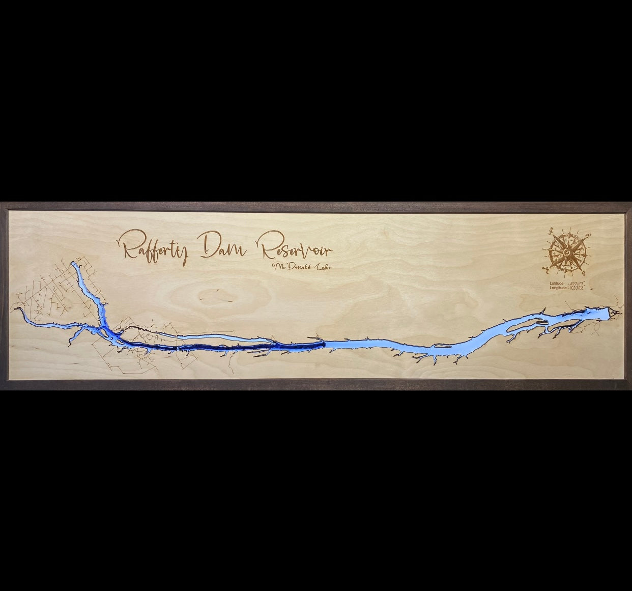 McDonald Lake (Rafferty Dam Reservoir) , Saskatchewan – Northern maps