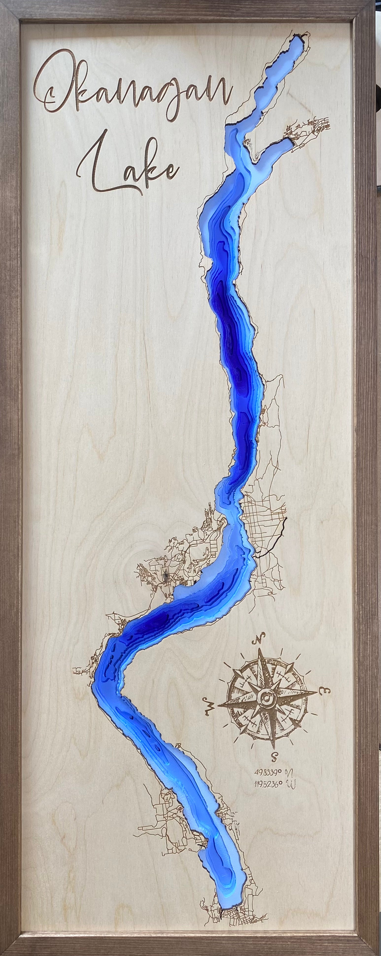 Okanagan Lake , British Columbia – Northern maps