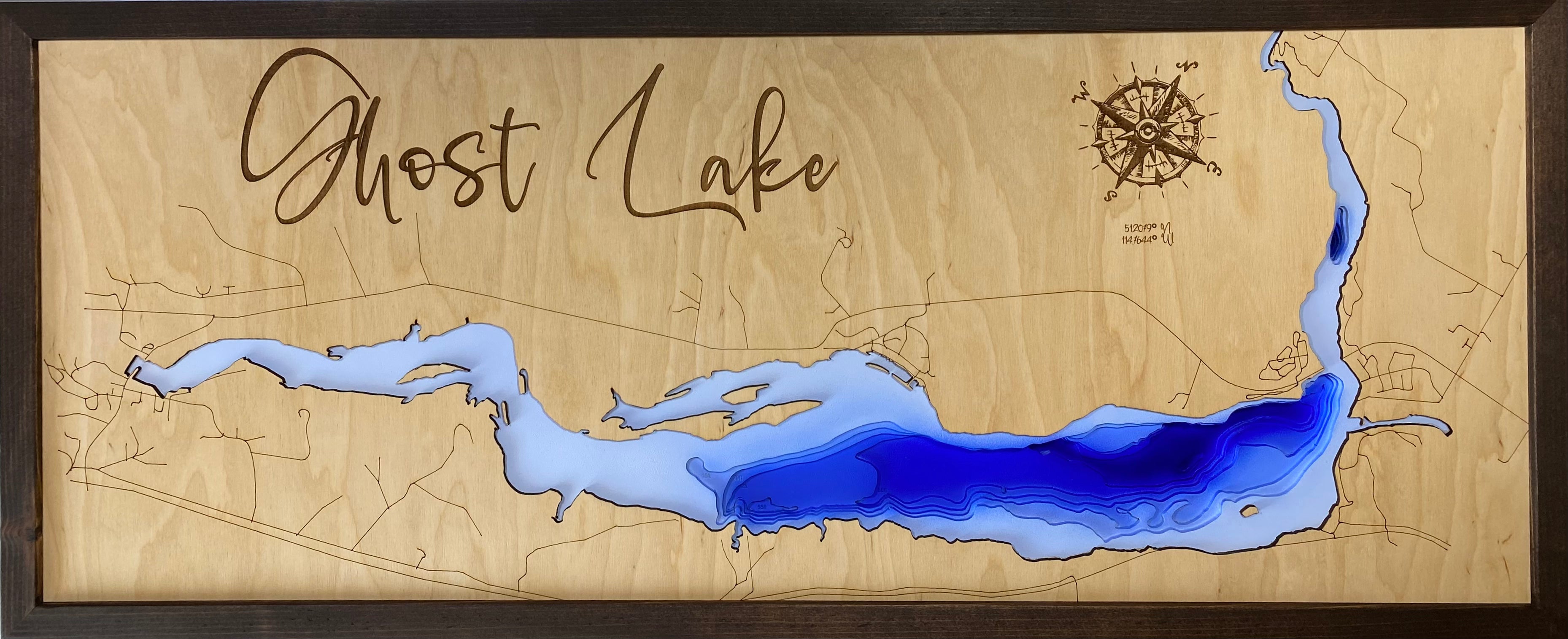 Ghost lake , Alberta – Northern maps